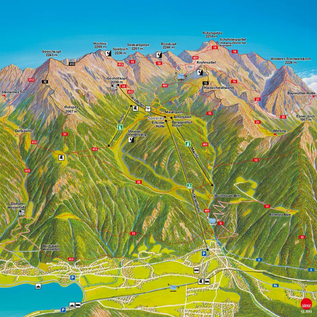 Sommerpanorama - Rofan Seilbahn AG